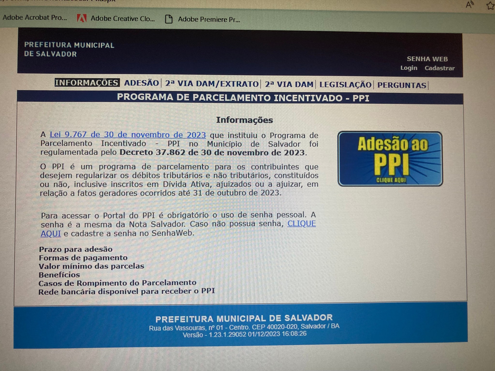 Passo a passo de como aderir ao PPI de Salvador | Núcleo de Estudos ...